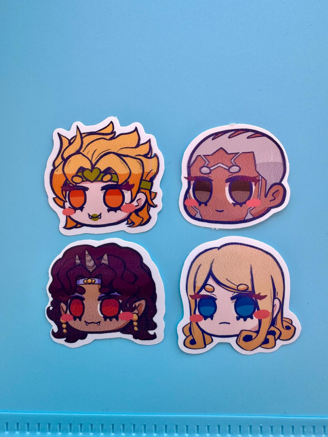 Die Cut Jojo's Bizarre Adventure Villains Stickers | Dio, Kars, Funny ...