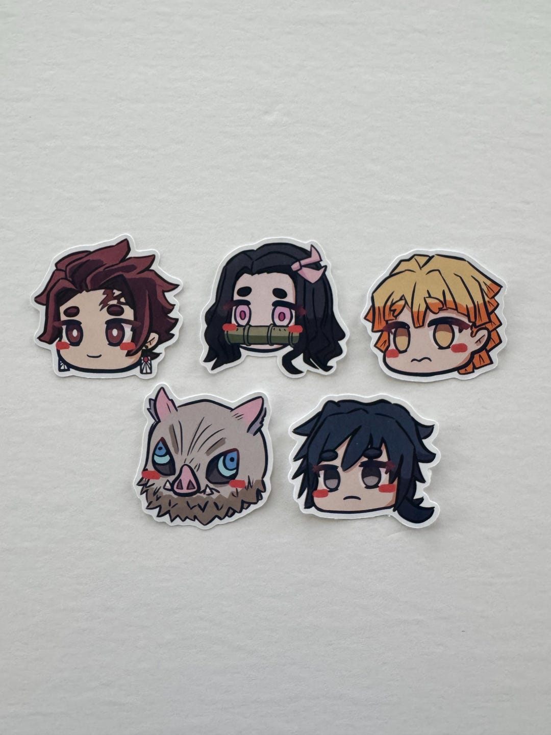 Demon Slayer Chibi Sticker Pack | Tanjiro, Nezuko, Zenitsu, Inosuke ...