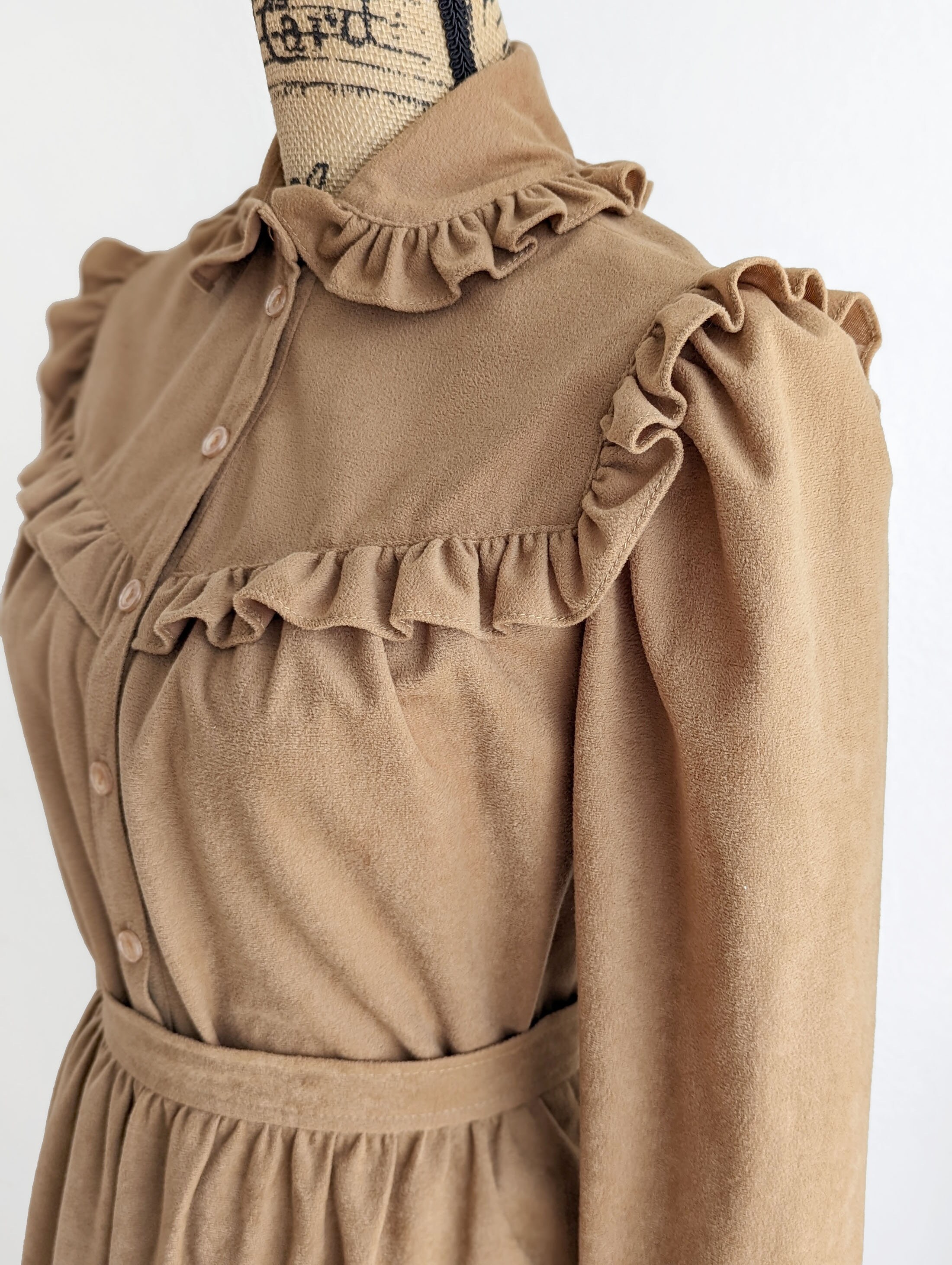 Vintage 70s Ruffled Skirt and Blouse Set Prairie Western Two - Etsy