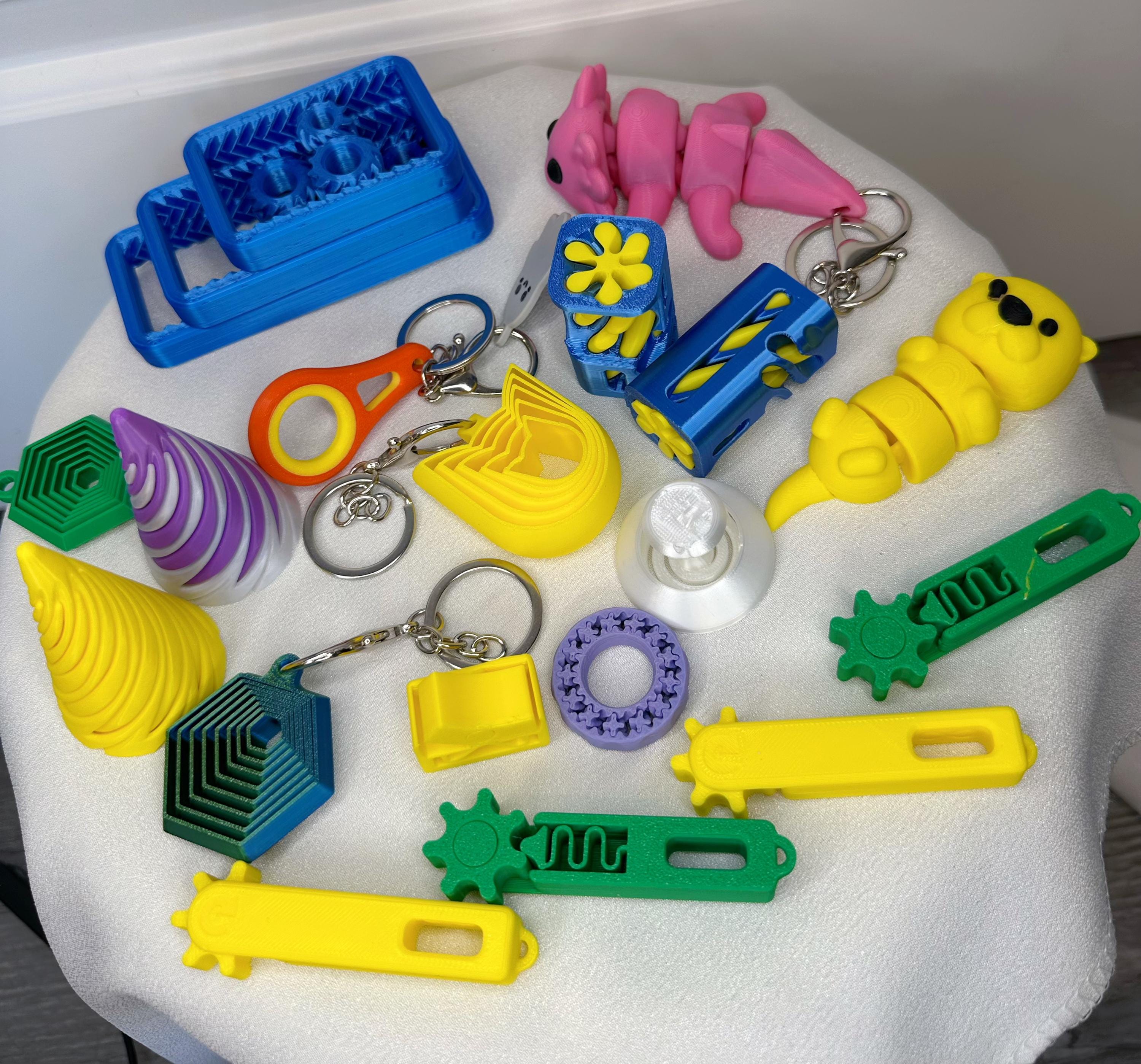 3D Printed Fidget Toys, Sensory Bundle, ADHD Fidgets - Pick Any 3 - Etsy