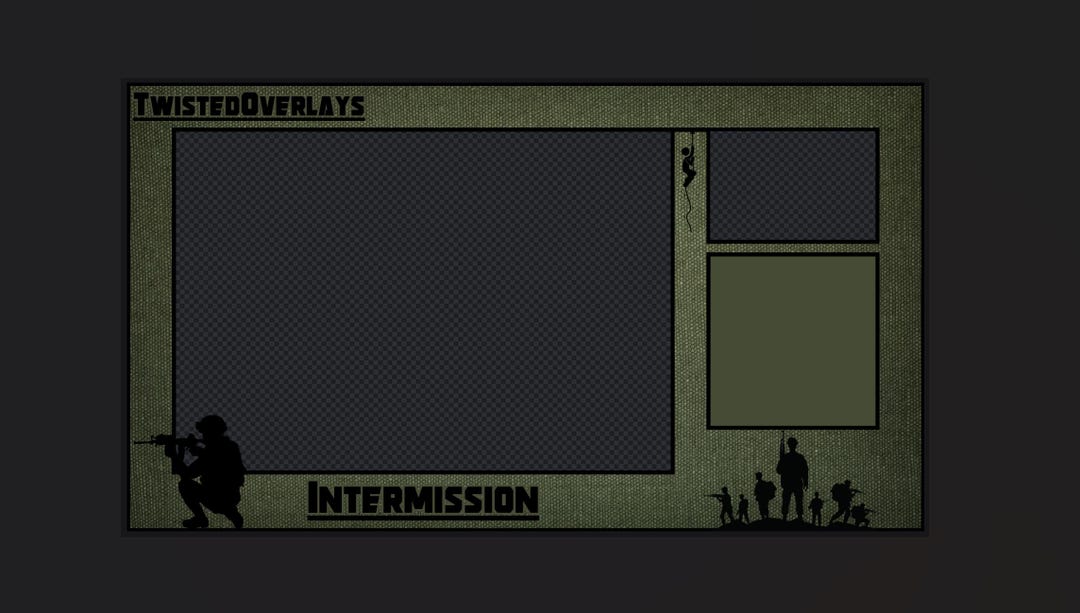 Army Overlay for Streaming to Twitch! Intermission Screen, Live Border ...