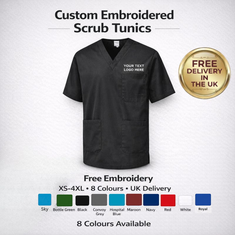 Personalized Scrubs Tunic - Etsy