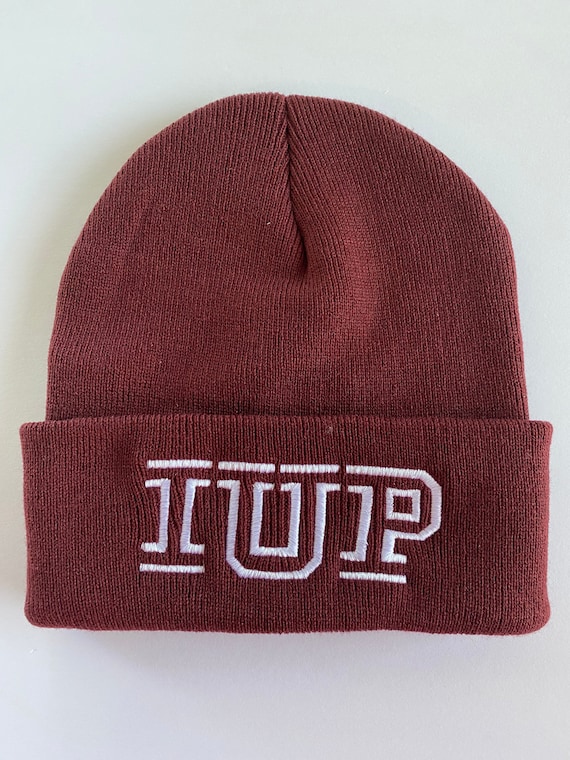 Go Crimson Hawks Custom Embroidered IUP Logo Beanie Stocking | Etsy