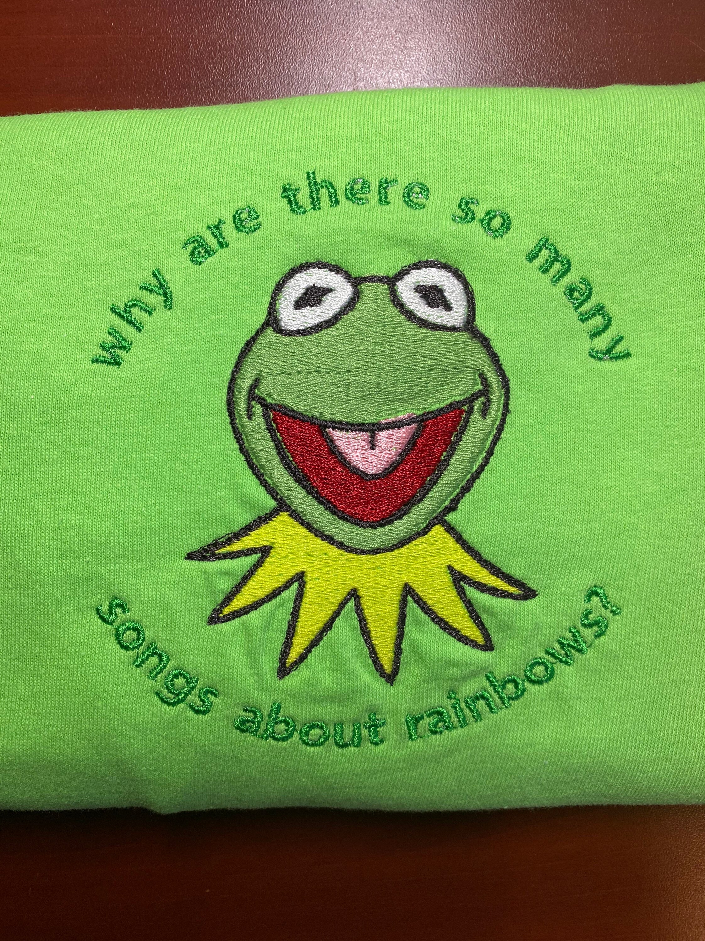 Kermit the Frog T-shirt Custom Muppets Rainbow Connection - Etsy