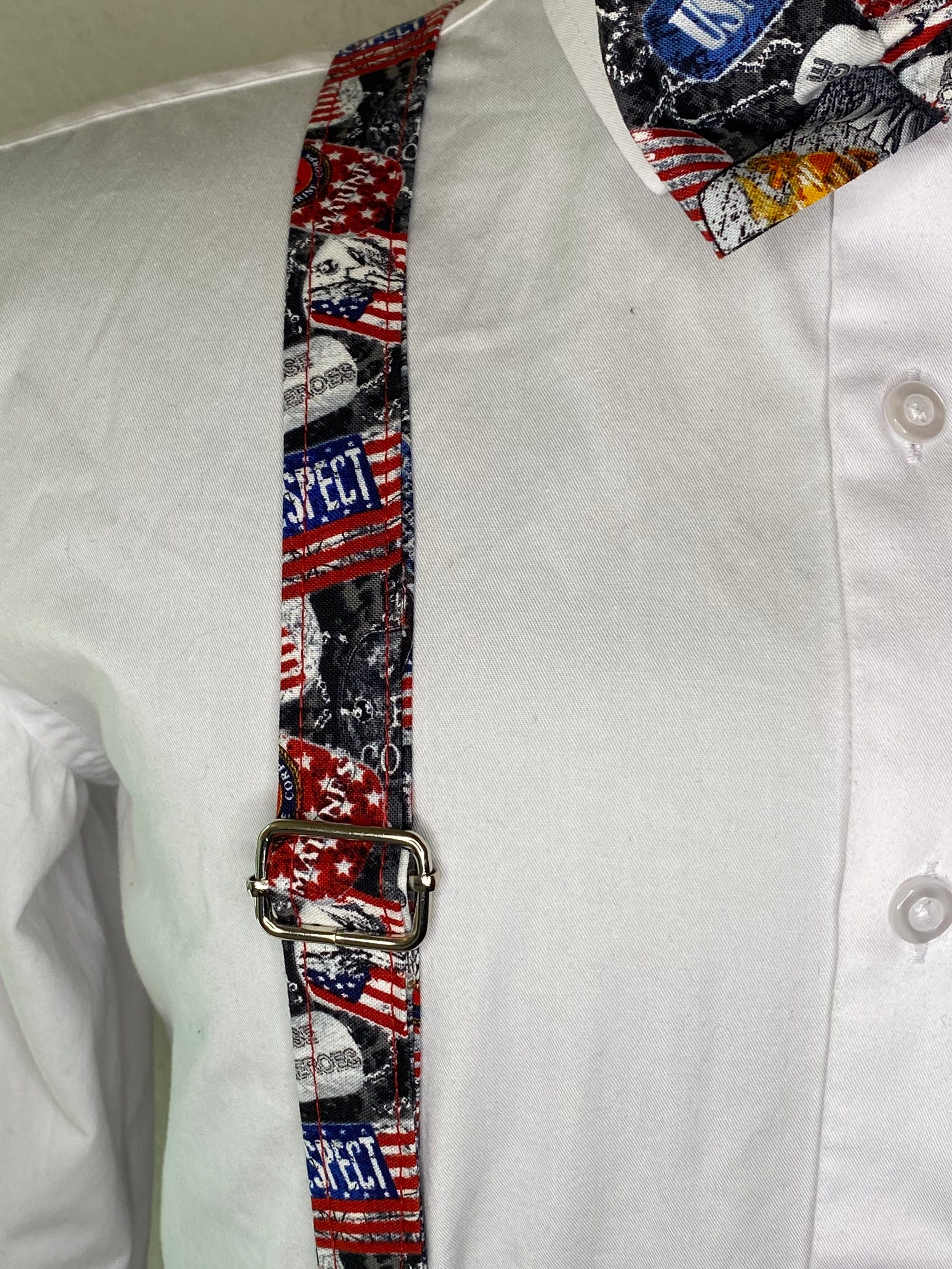 USMC Marine Suspenders and Bow Tie Set: Semper Fi - Etsy