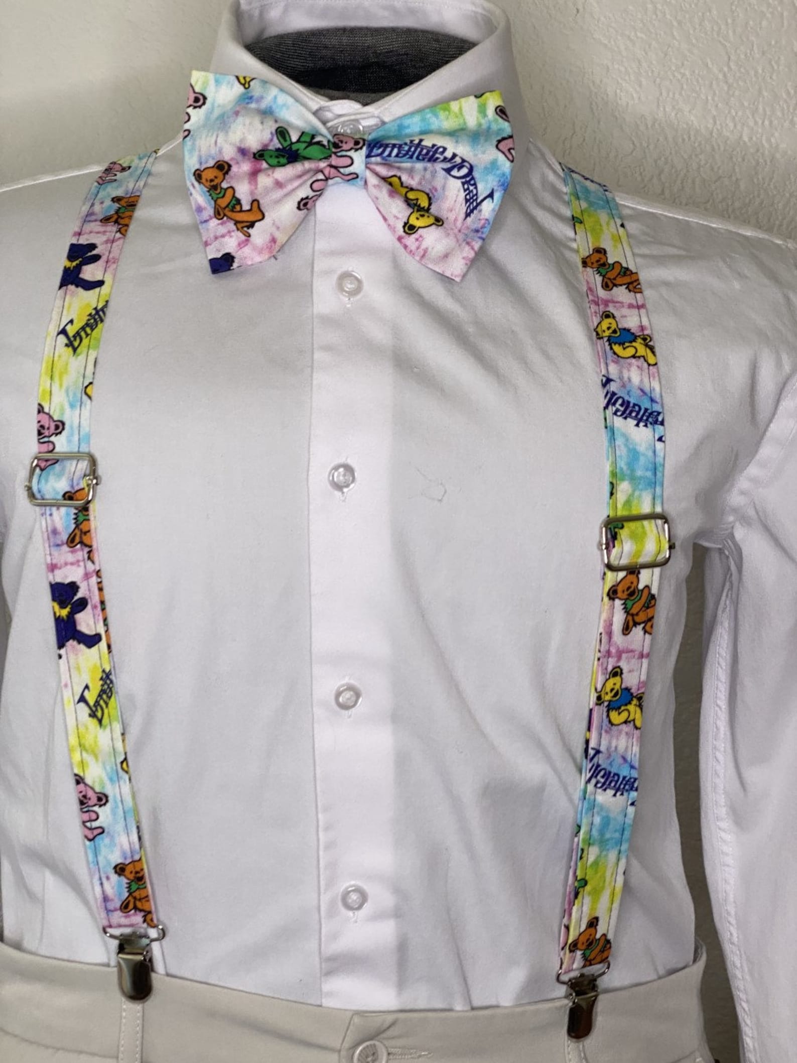 Grateful Dead / Dead Head Suspenders and Bow Tie / Infant, Toddler ...