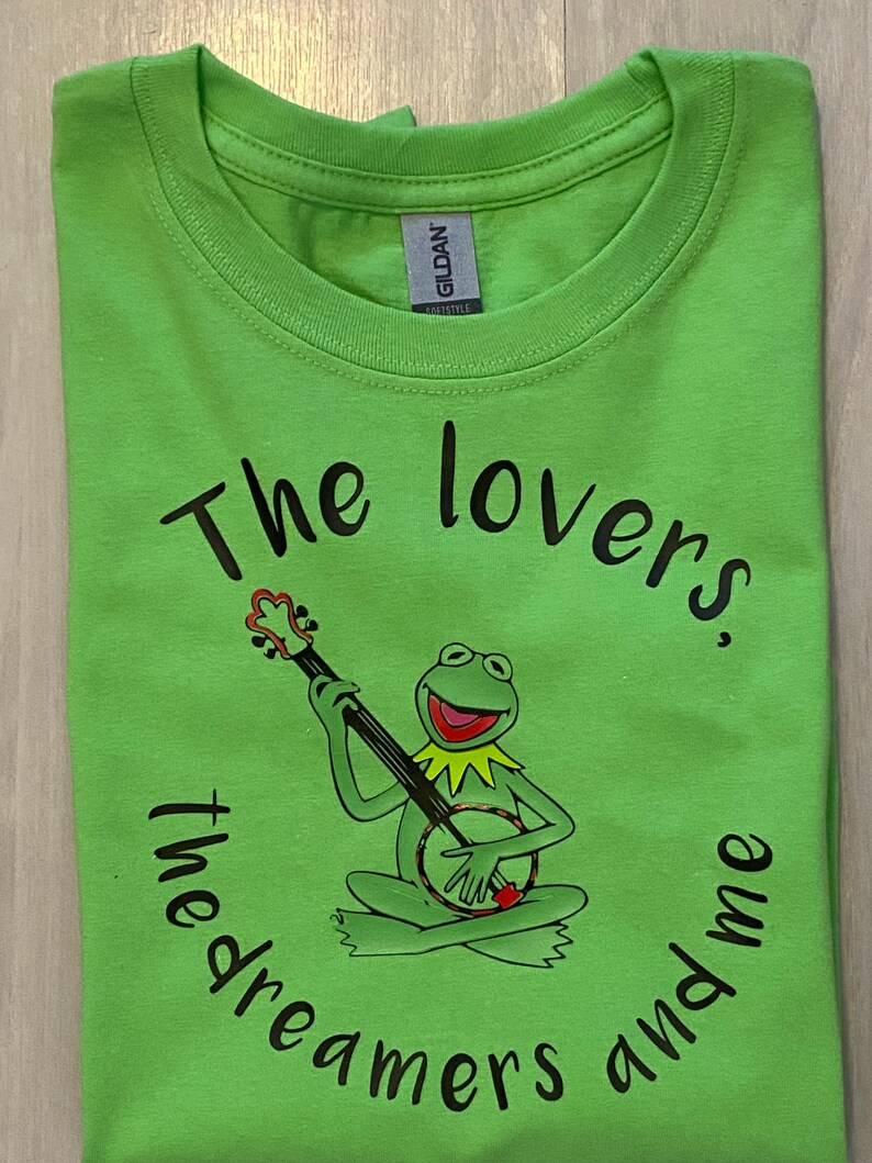 Kermit the Frog Banjo Rainbow Connection Muppets T-shirt - Etsy