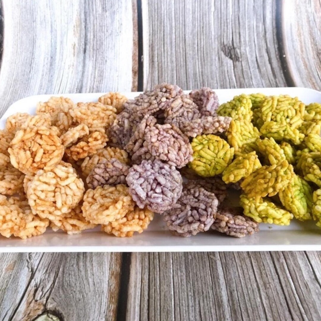Mixed Mini Rice Cracker No Sugar 200 Grams - Etsy