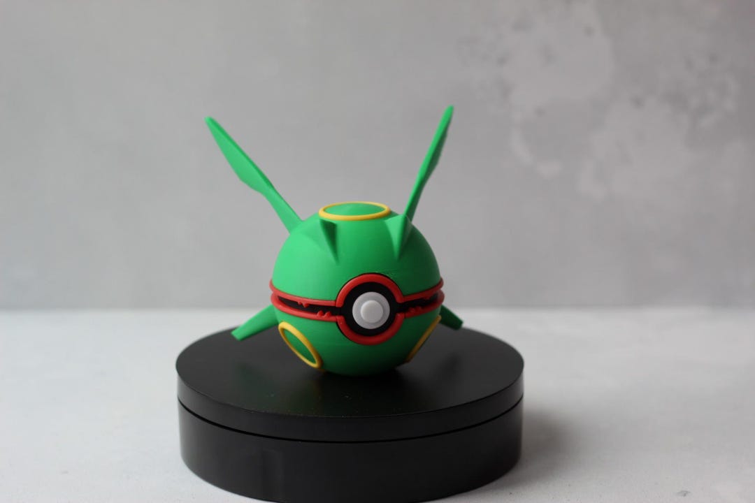 Rayquaza-inspired 3D Printed Pokéball Replica: Gamer Collectible - Etsy