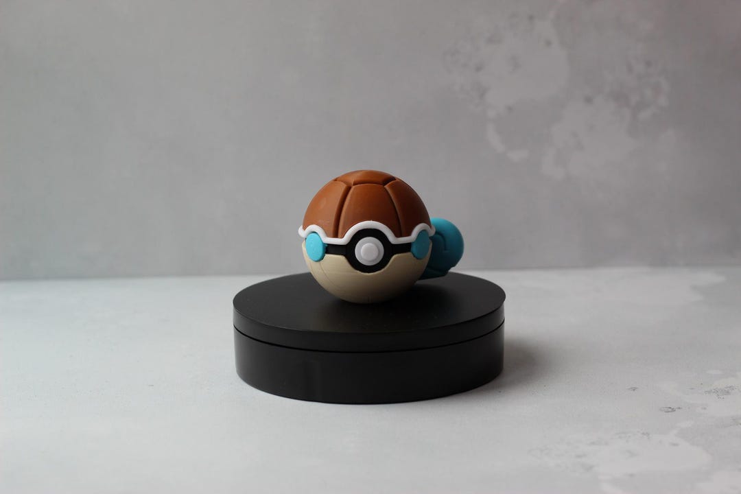 Squirtle-inspired, Custom 3D Printed Pokéball Replica | Pokémon ...