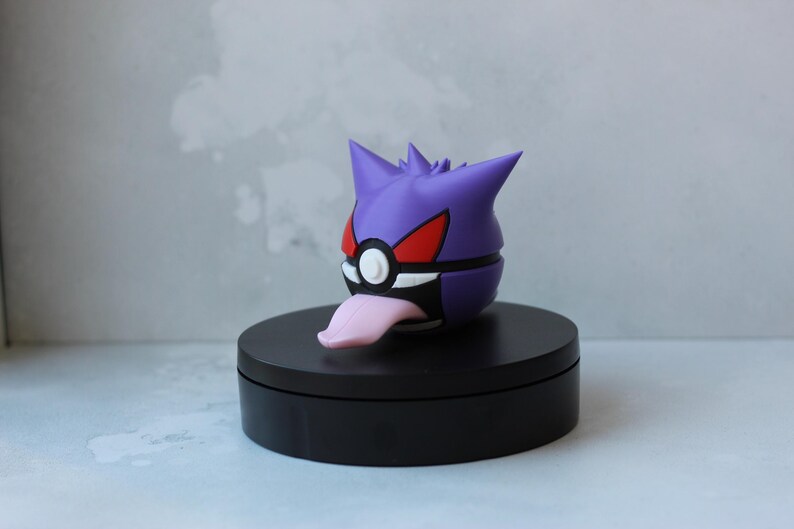 Gengar-inspired 3D Printed Pokéball Replica: Gamer Collectible - Etsy