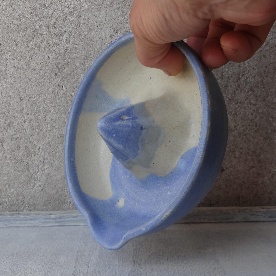 Ceramic Citrus Juicer | Handmade Ceramic | Citrus Juicer | Blue and ...