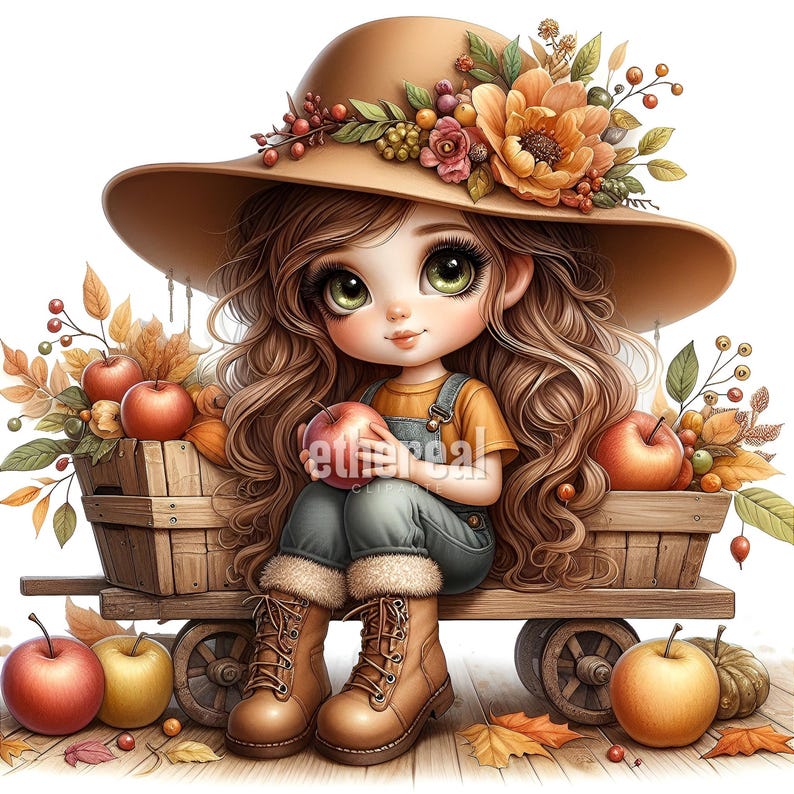 Fall Gnome Clipart, Autumn Gnomes Clip Art, Thanksgiving Harvest ...