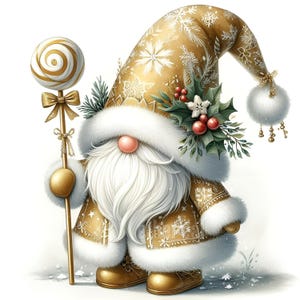 Christmas Gnome Clipart, Gnomes Digital Clip Art, 10 Sets, Personal and ...