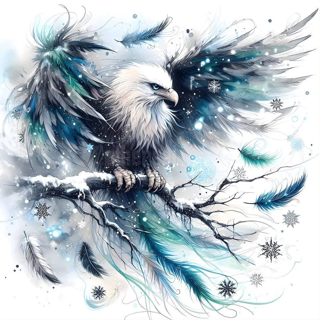Watercolor Eagle Clipart, Eagles Clip Art, Wildlife Illustration ...