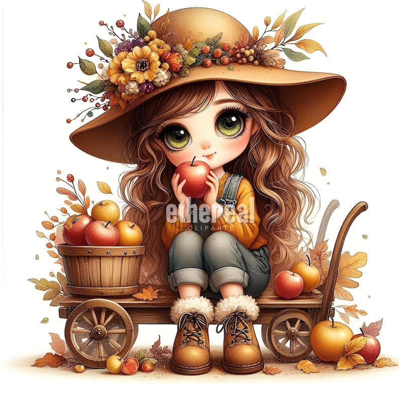 Fall Gnome Clipart, Autumn Gnomes Clip Art, Thanksgiving Harvest ...
