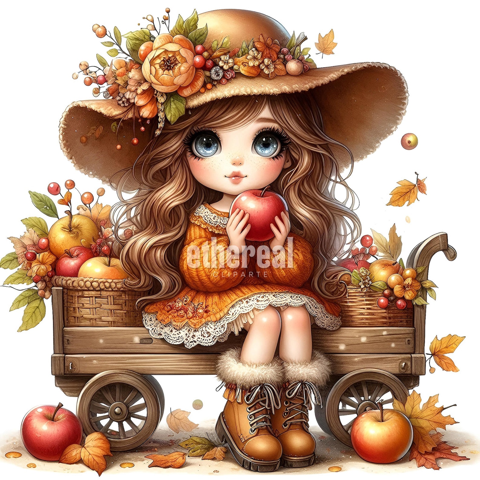 Fall Gnome Clipart, Autumn Gnomes Clip Art, Thanksgiving Harvest ...