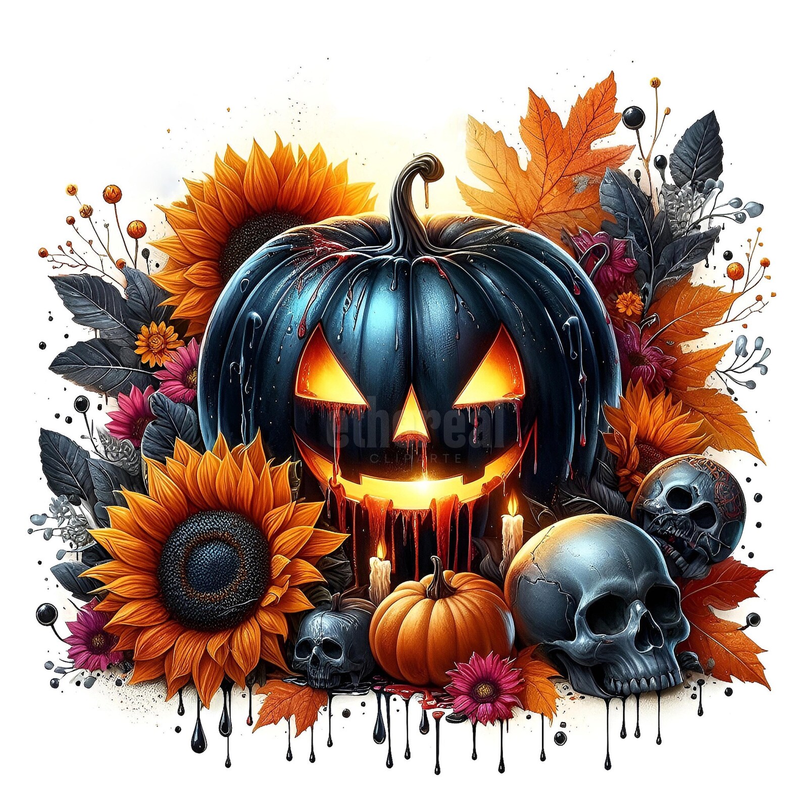 Pumpkin Clipart, Halloween Digital Clip Art, Commercial Use, Set of 10 ...