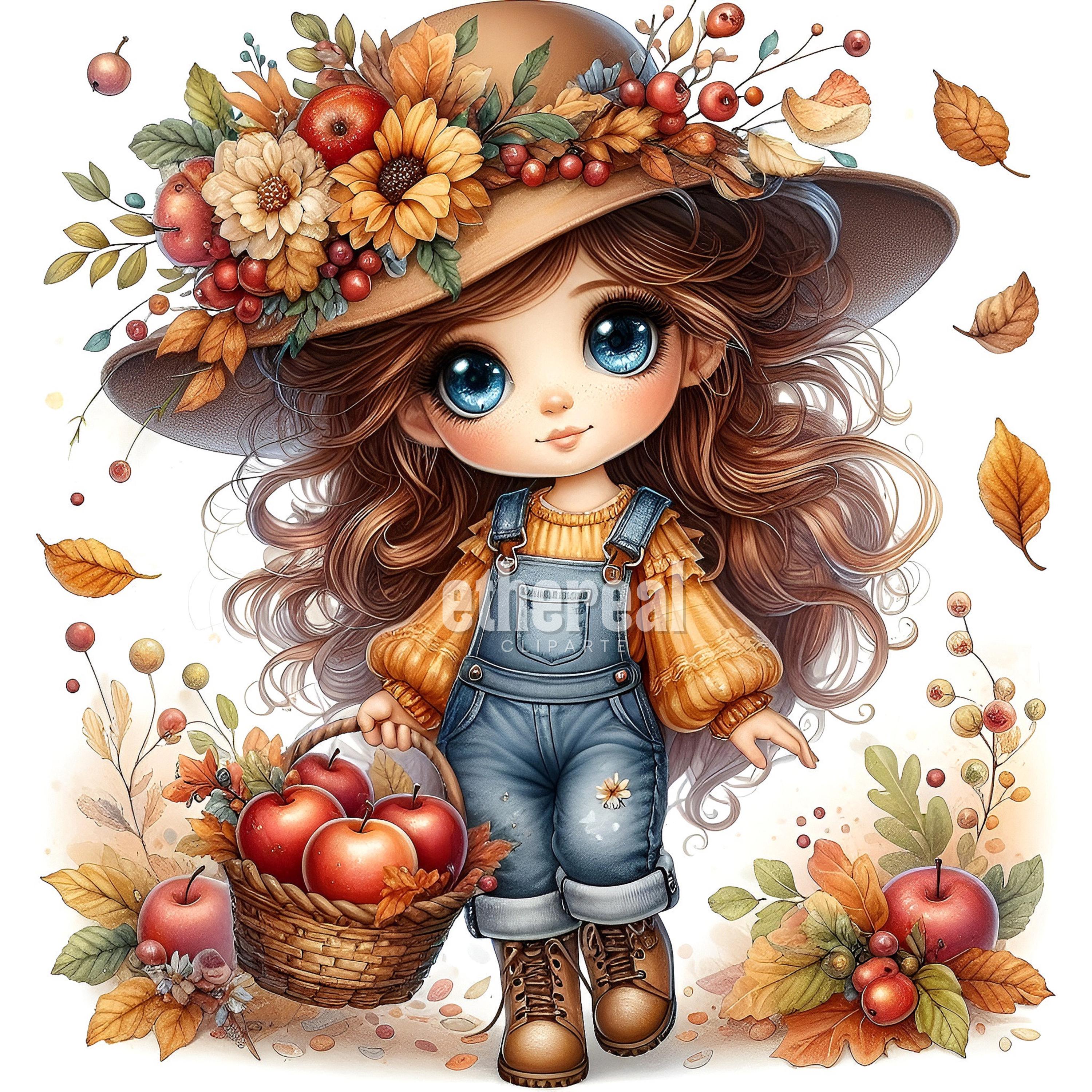 Fall Gnome Clipart, Autumn Gnomes Clip Art, Thanksgiving Harvest ...