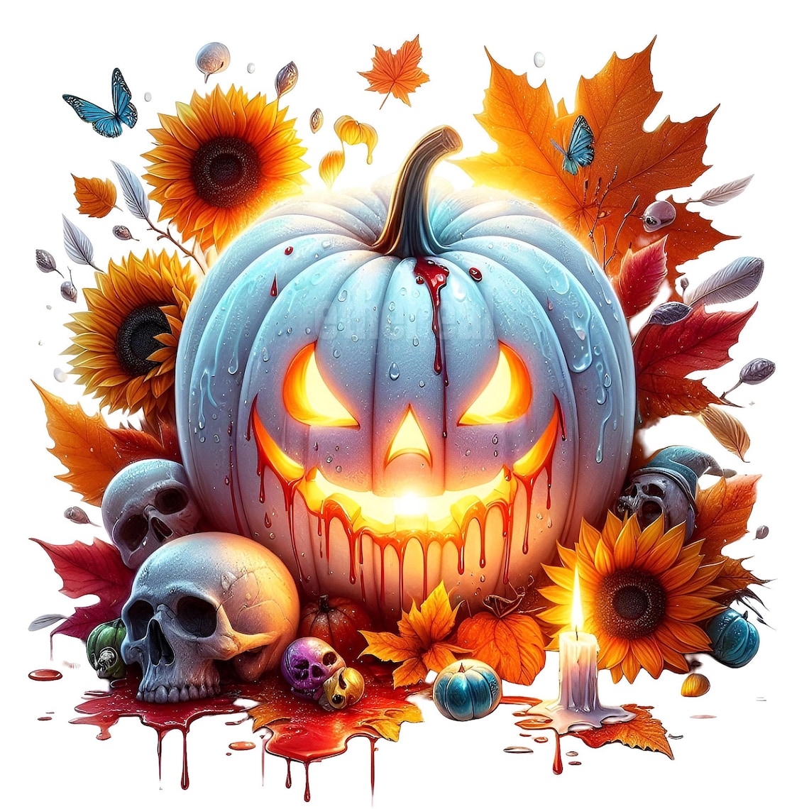 Pumpkin Clipart, Halloween Digital Clip Art, Commercial Use, Set of 10 ...