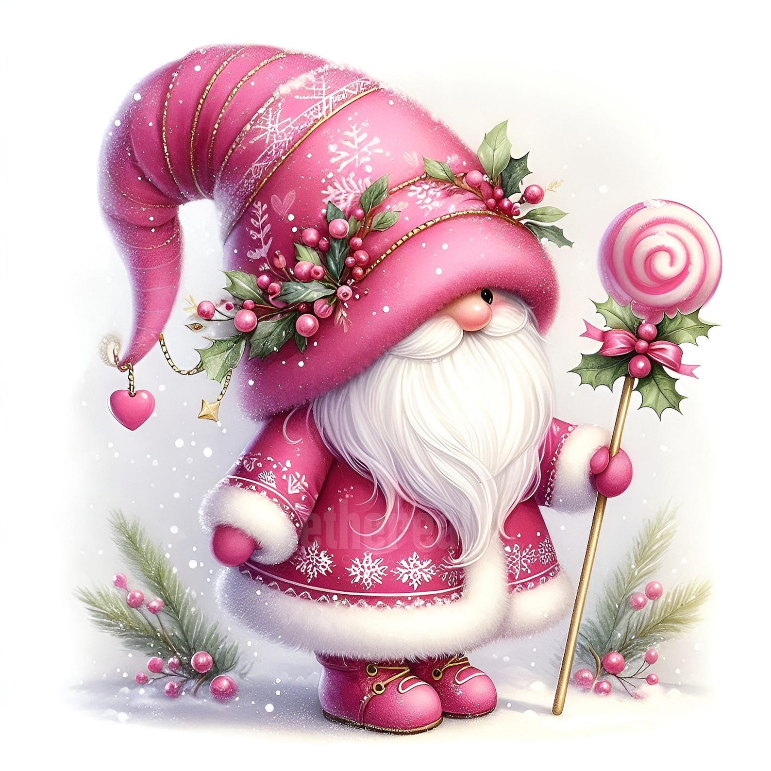 Christmas Gnome Clipart, Gnomes Digital Clip Art, 10 Sets, Personal and ...