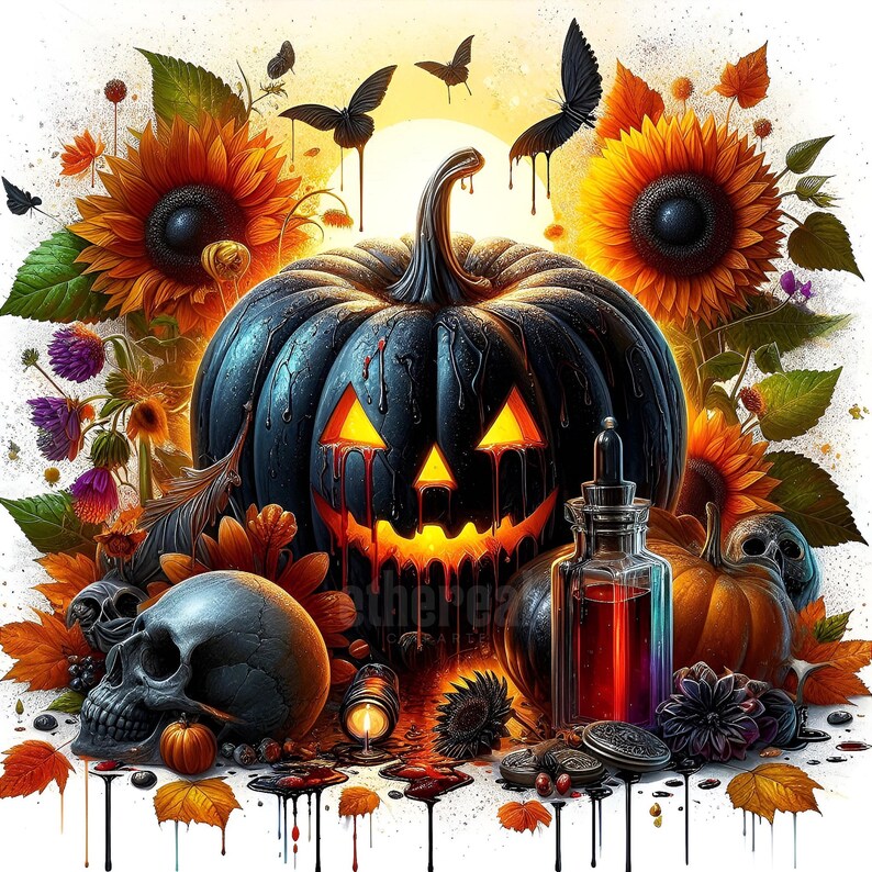 Pumpkin Clipart, Halloween Digital Clip Art, Commercial Use, Set of 10 ...