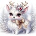 Christmas Reindeer Clipart, Watercolor Christmas Clip Art, Winter ...
