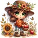 Fall Gnome Clipart, Autumn Gnomes Clip Art, Thanksgiving Harvest ...