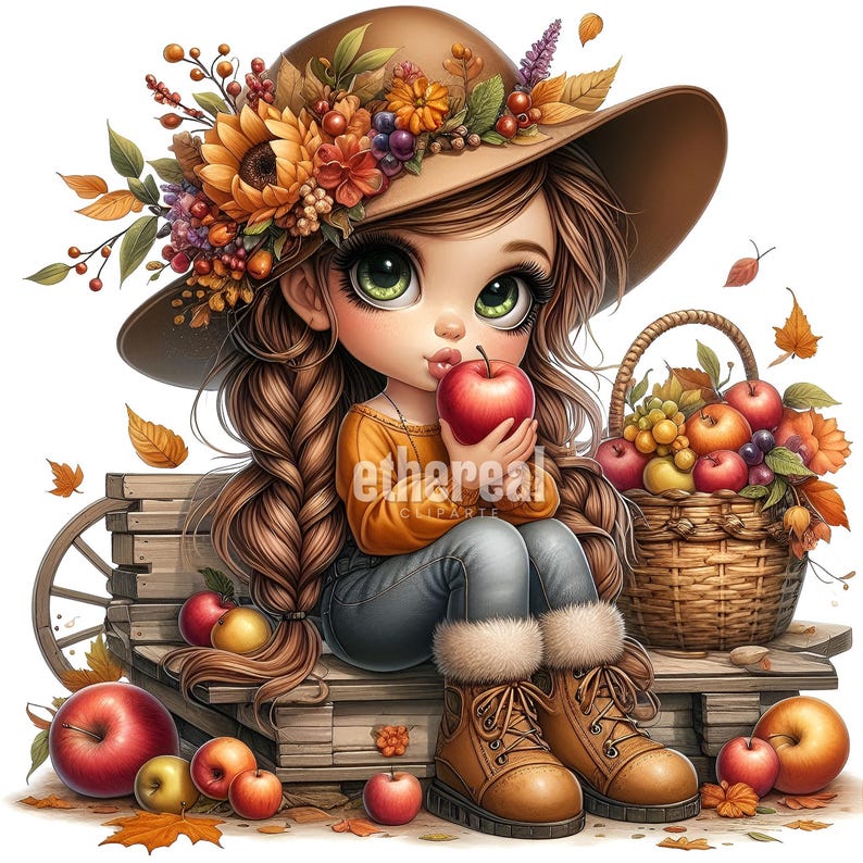 Fall Gnome Clipart, Autumn Gnomes Clip Art, Thanksgiving Harvest ...