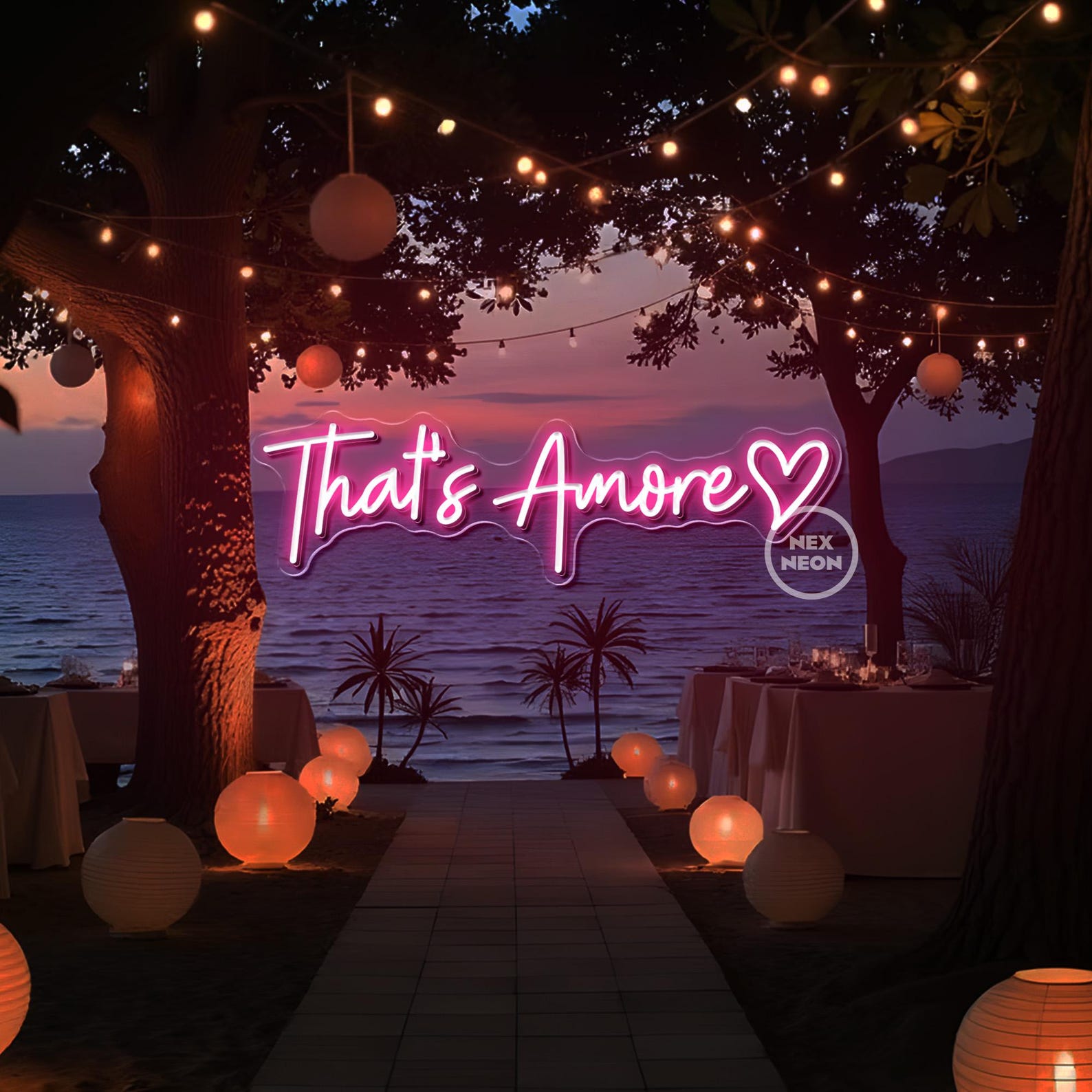 Custom "that's Amore" LED Neon Wedding Sign - Etsy
