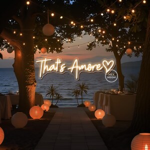 Custom "that's Amore" LED Neon Wedding Sign - Etsy