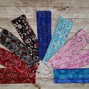 Reusable Washable Fabric Face Dust Mask Handmade New Bandana Paisley ...