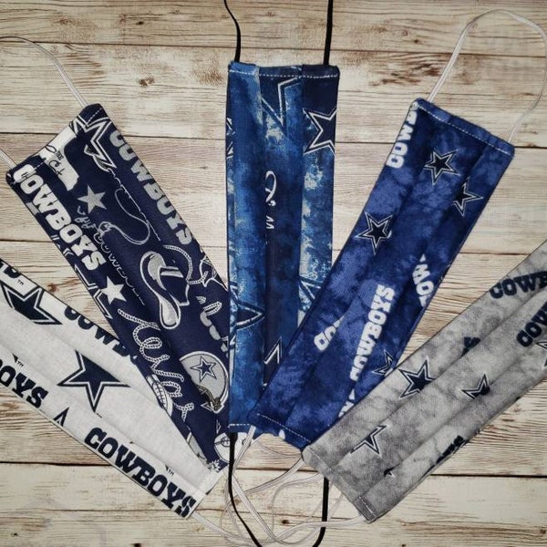 Dallas Cowboys Face Mask - Etsy