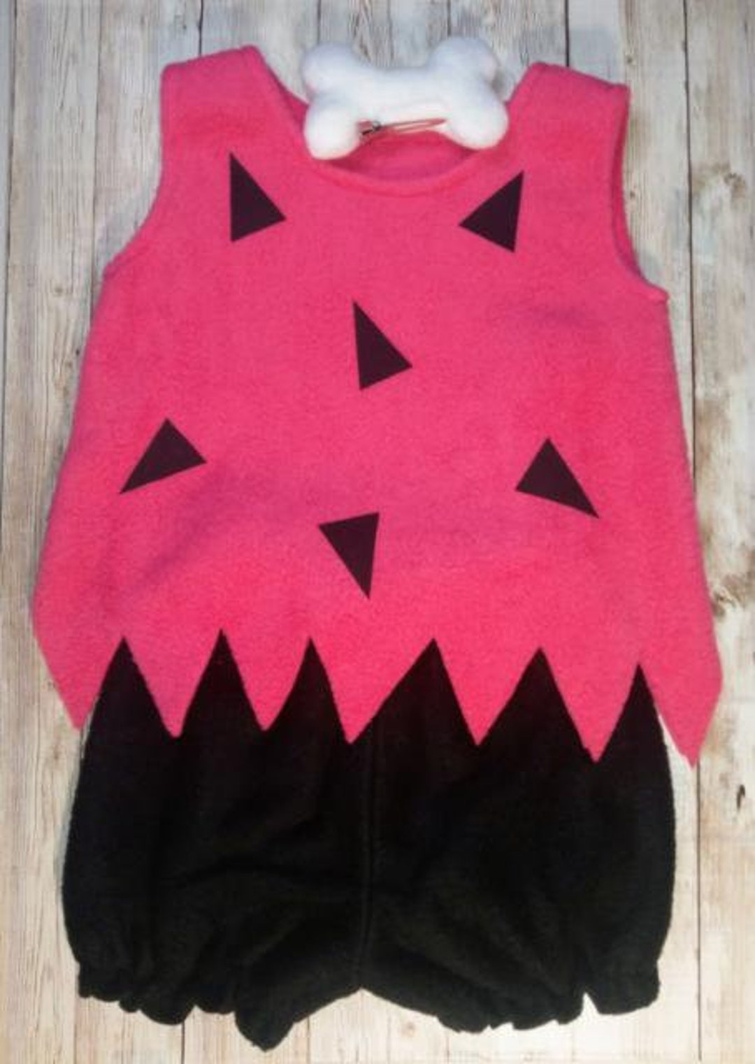 Ready to Ship 5/6 Flintstones Pebbles Cave Girl Halloween Costume Set ...