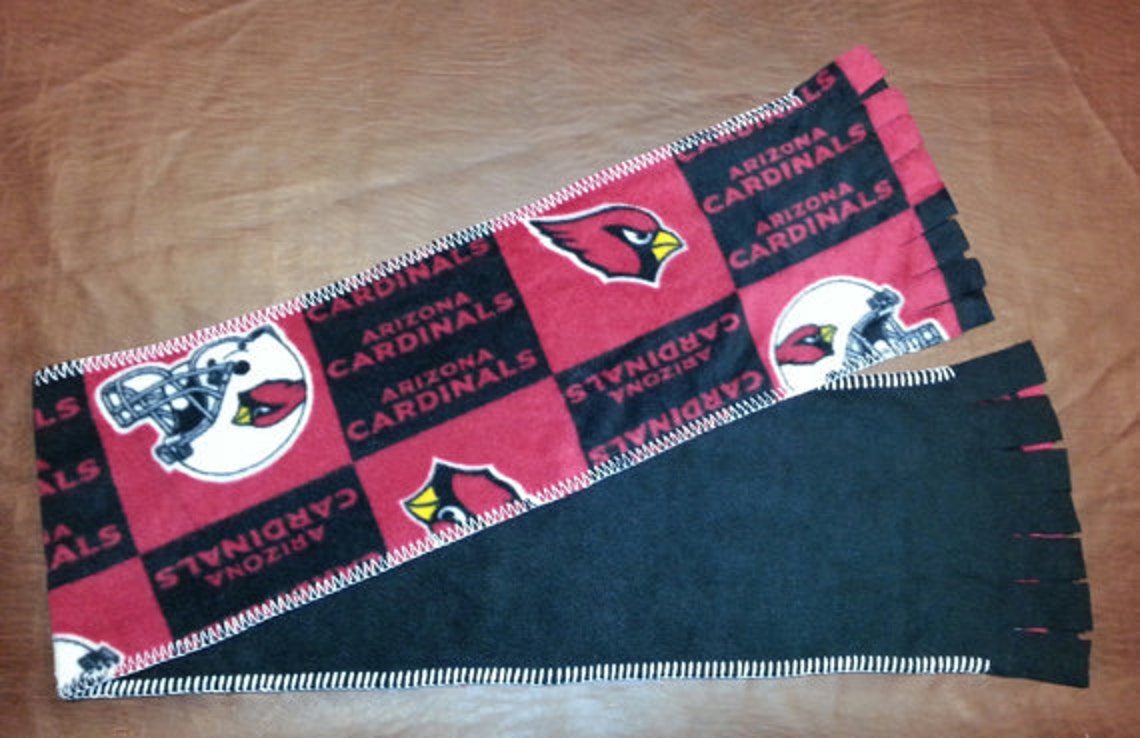 NFL Arizona Cardinals Fleece Fabric Fringed Scarf - Etsy