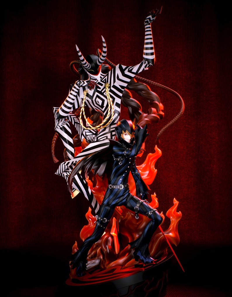 Goro Akechi Persona 5 Shin Megami Tensei - STL File 3D Anime Figure ...