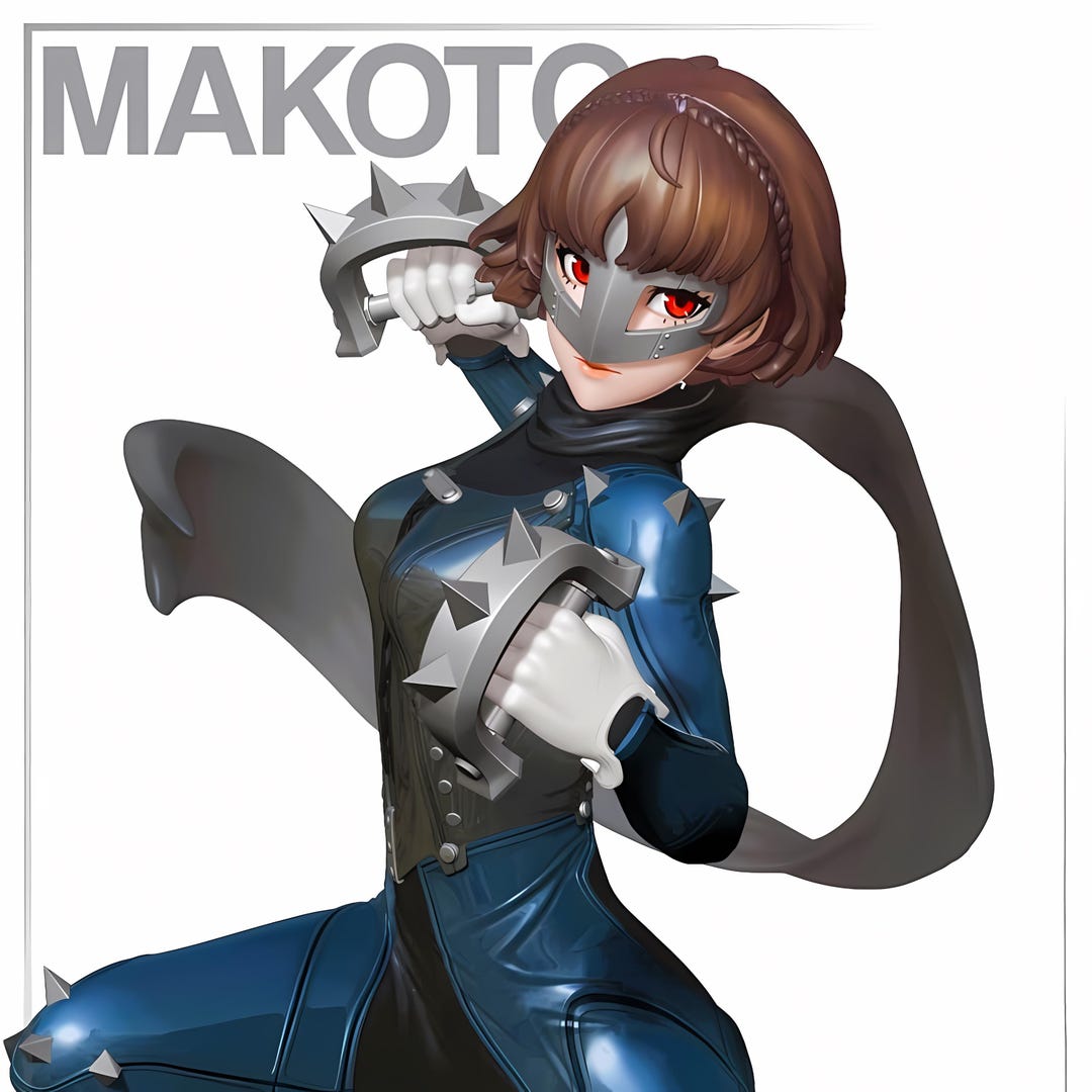 Makoto Niijima Persona 5 Shin Megami Tensei - STL File 3D Anime Figure ...