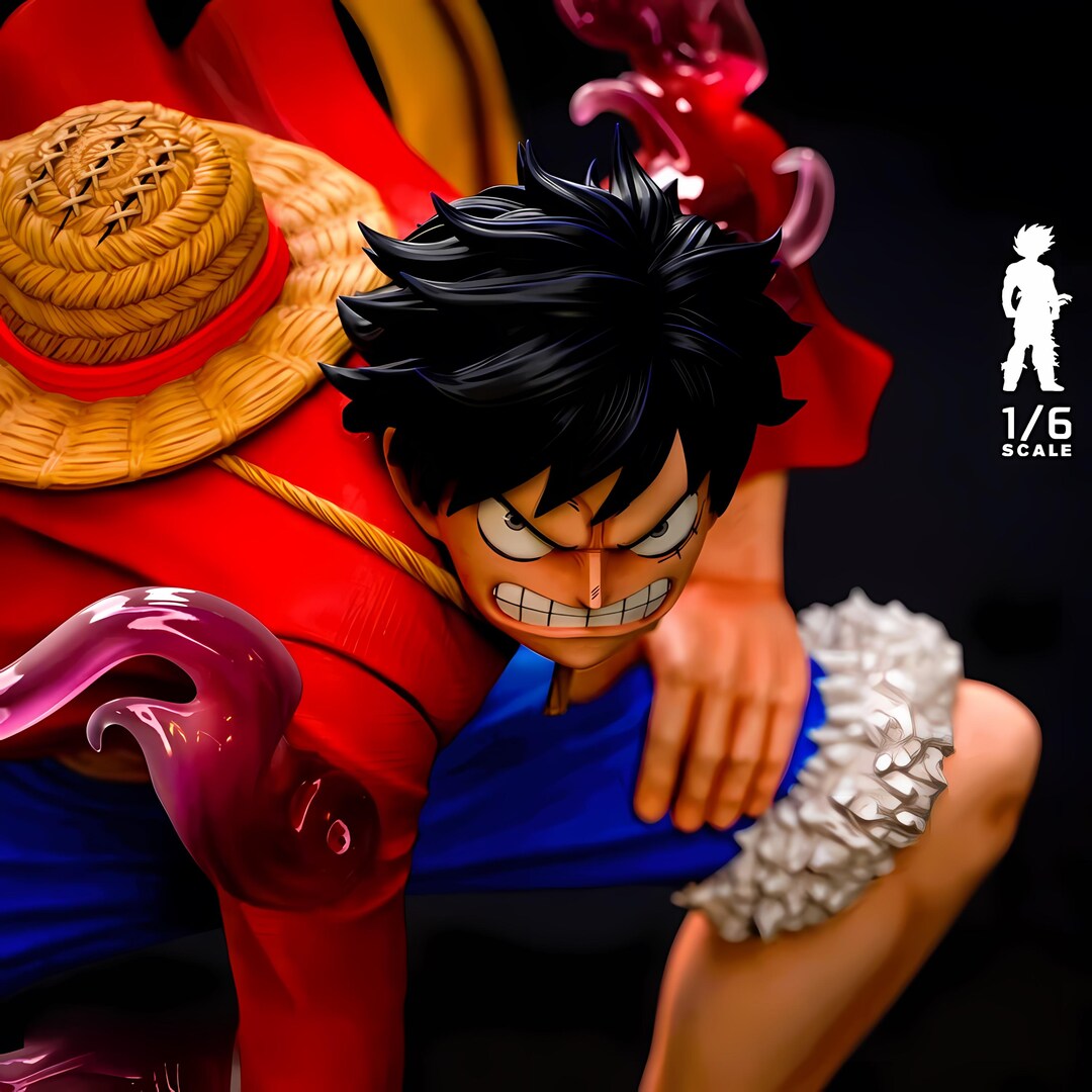 Monkey D. Luffy One Piece - STL File 3D Anime Figure - Ready to Print ...