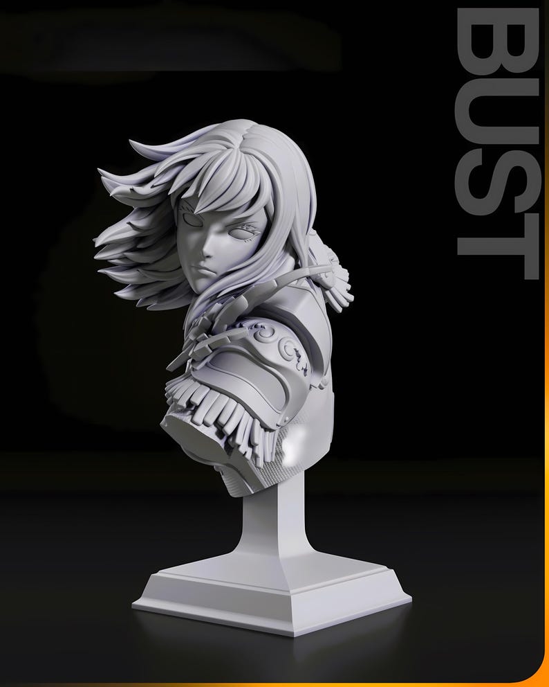 Cha Hae-in and Bust Solo Leveling - STL File 3D Anime Figure - Ready to ...
