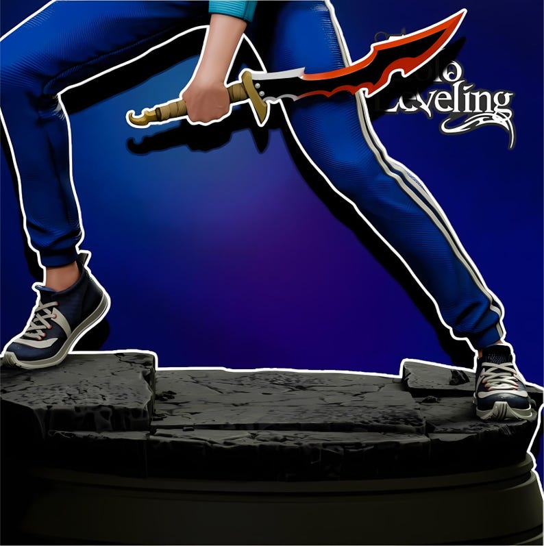 Sung Jin Woo Solo Leveling - STL File 3D Anime Figure - Ready to Print ...