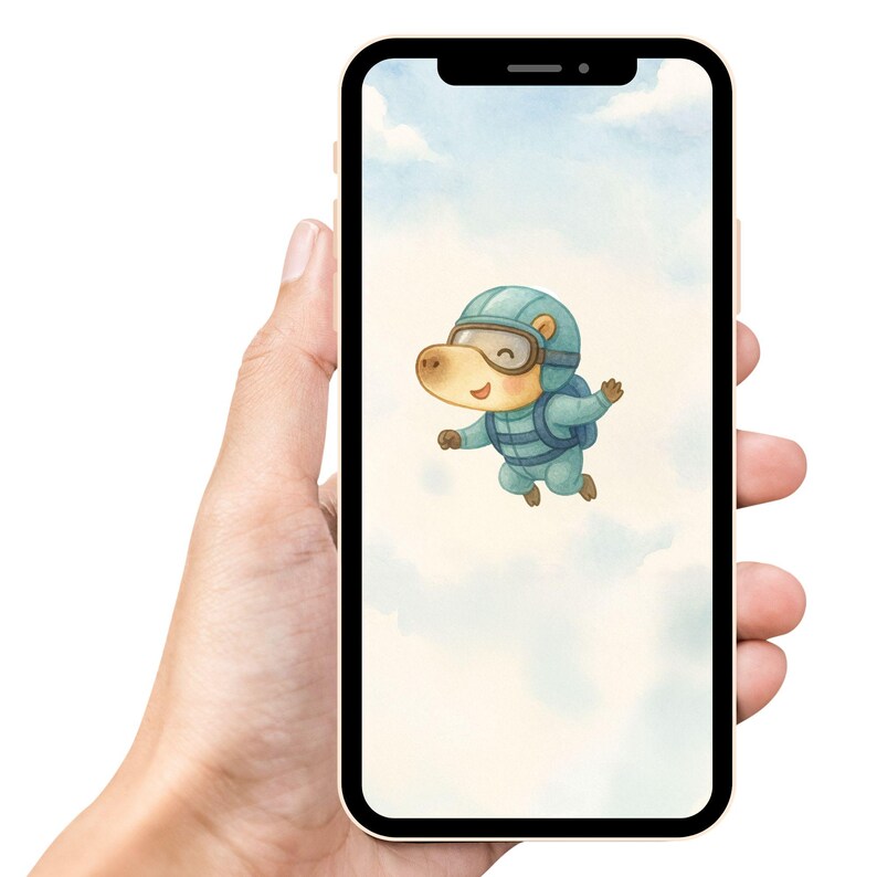 Capybara Phone Theme Bundle | Kawaii Icons Wallpapers Widgets | Cute ...