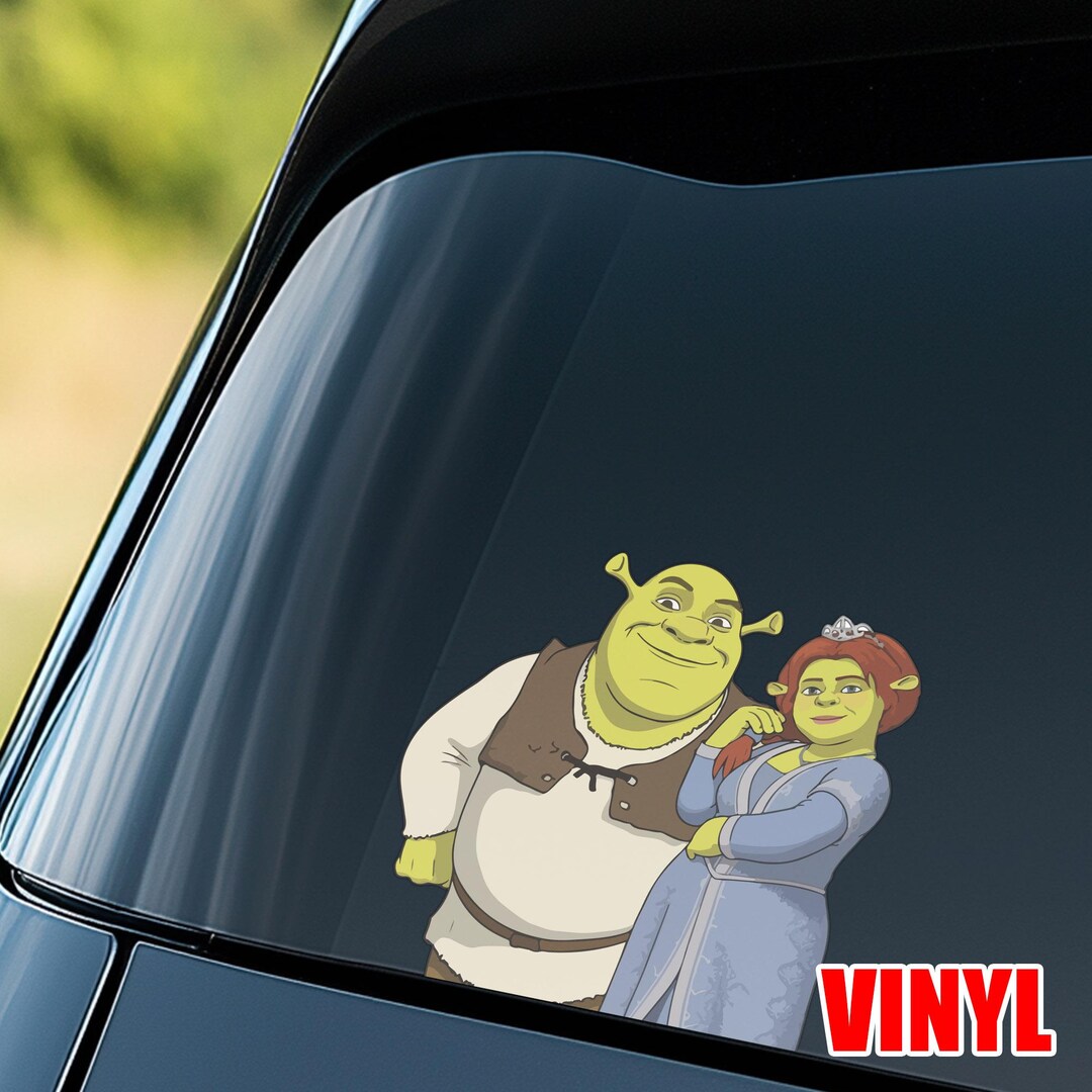 Shrek Peeker Peeking Car Window Decals - Bumper Waterproof Stickers ...