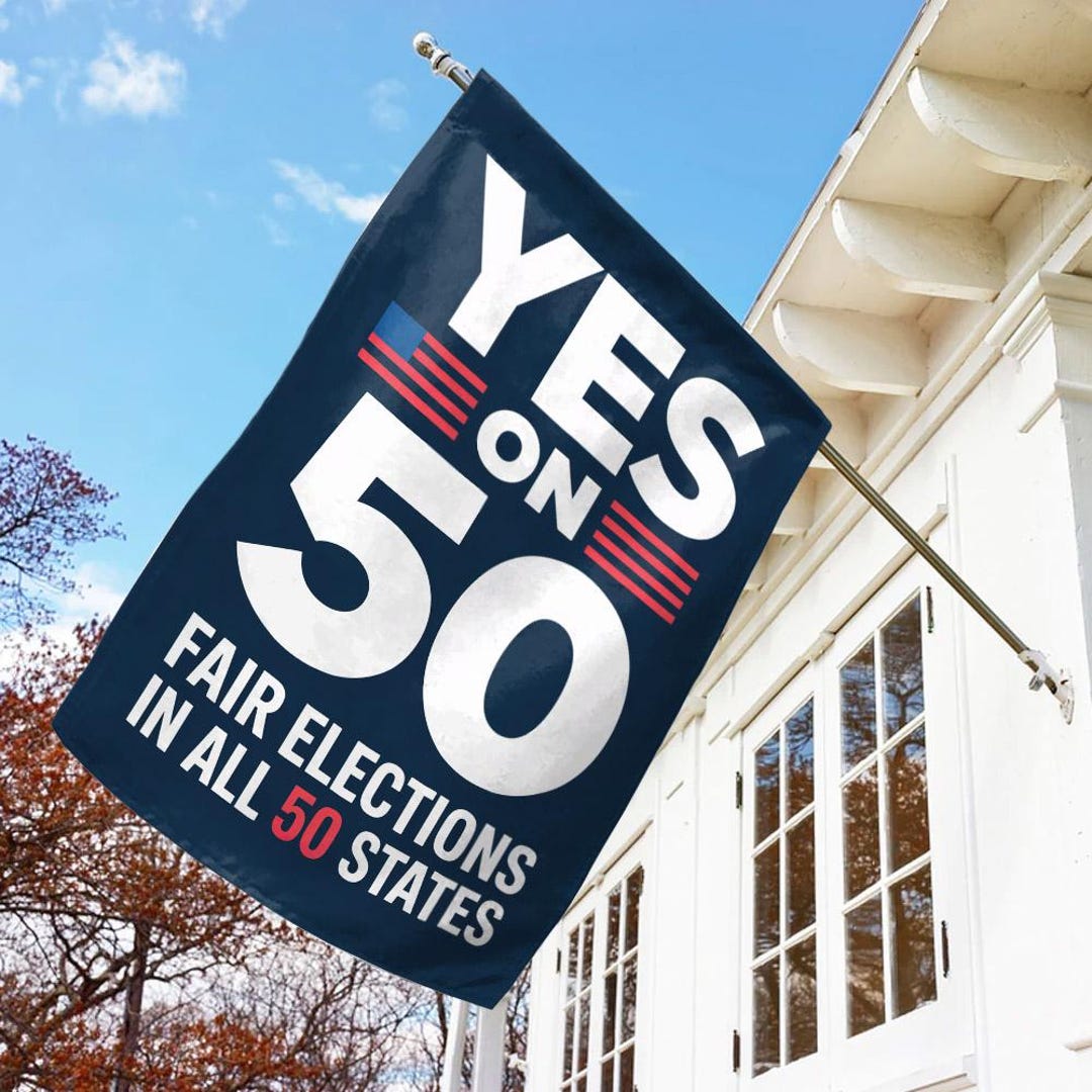 Yes on Proposition 50 California Flag, Vote Yes on Prop 50 Political ...