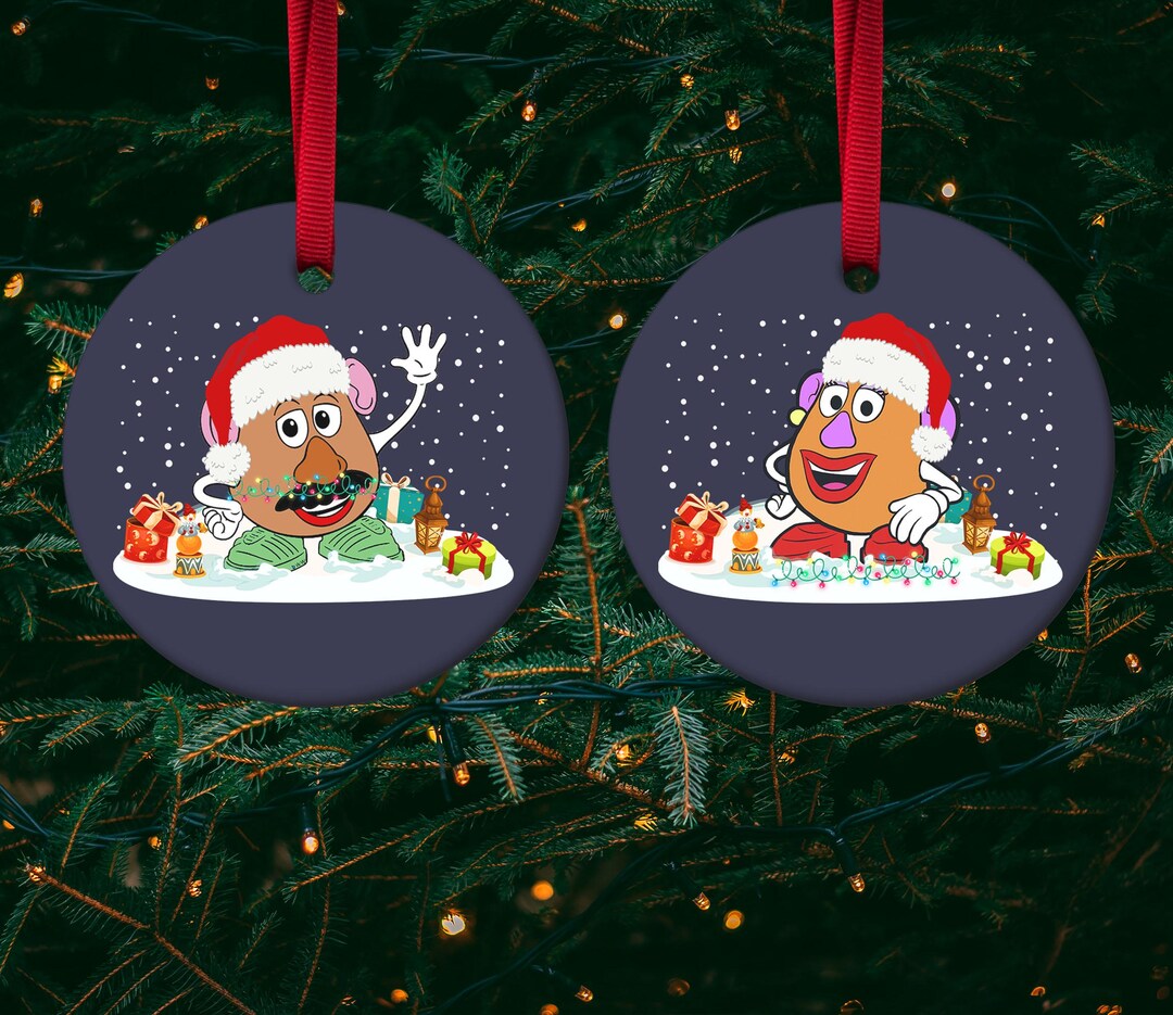 Santa Mr and Mrs Potato Head Christmas Disney, Toy Story Ornament ...