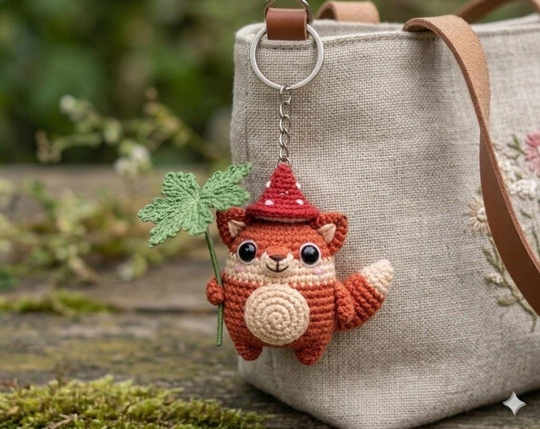 Multiple Cute Crochet Animal Keychain, Amigurumi Bag Charm, Handmade ...