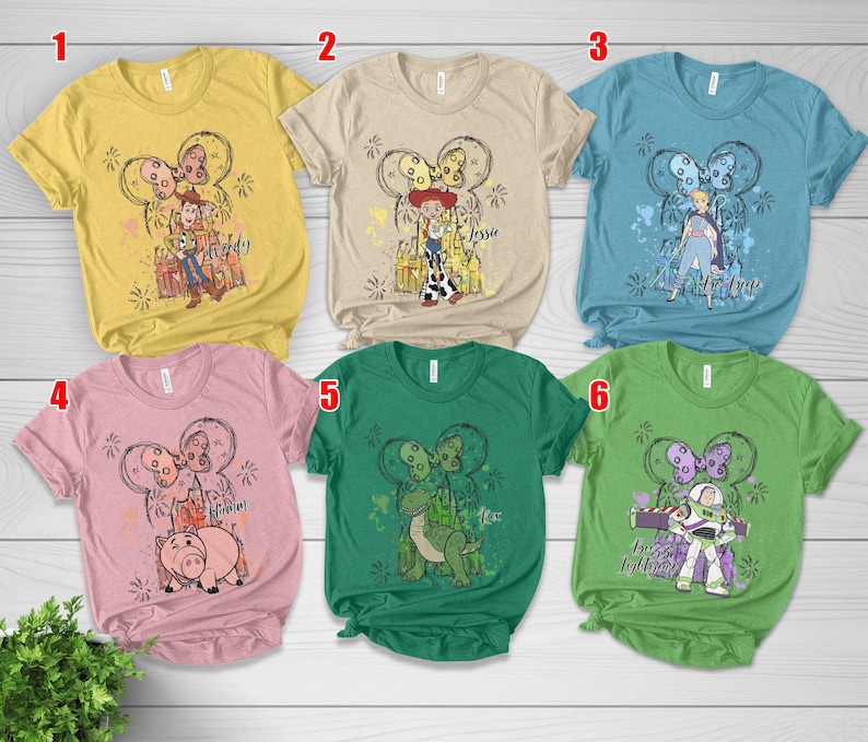 Disney All Characters Shirt, Toy Story Disney Princess Mickey and ...