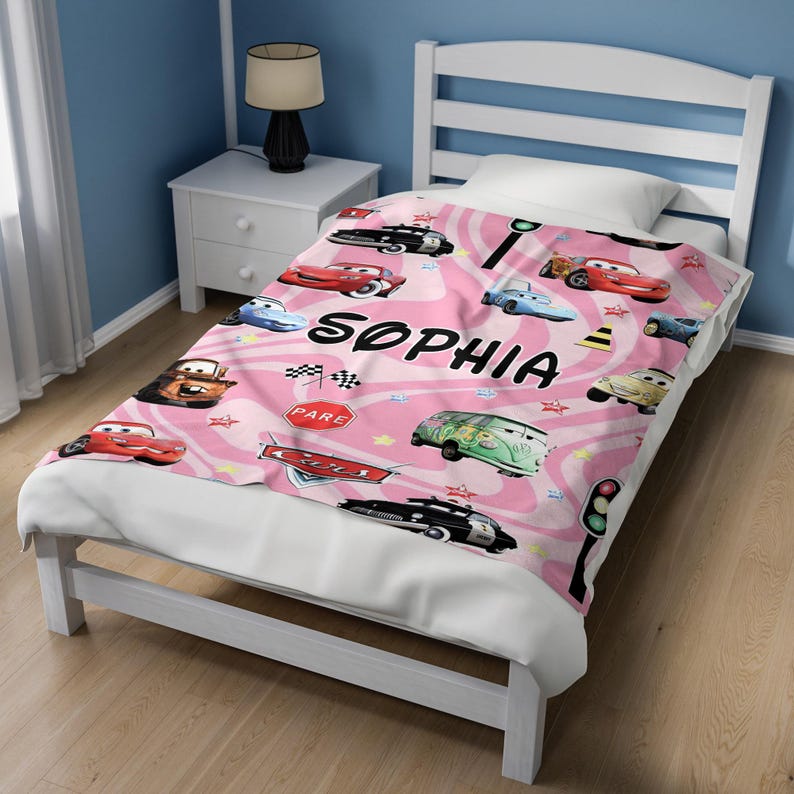 Personalized Disney Cars Characters Blanket, Lightning Mcqueen Tow ...