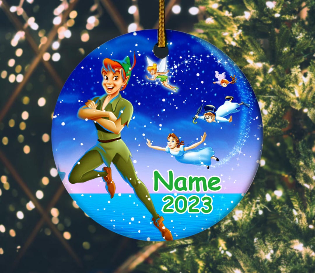 Personalized Peter Pan Ornament, Peter Pan Christmas Ornament, Peter ...