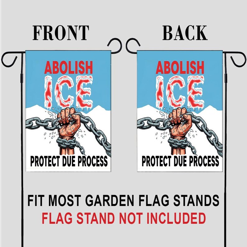 ICE Equals American Gestapo Garden Flag, Abolish ICE Protest Flag, No ...