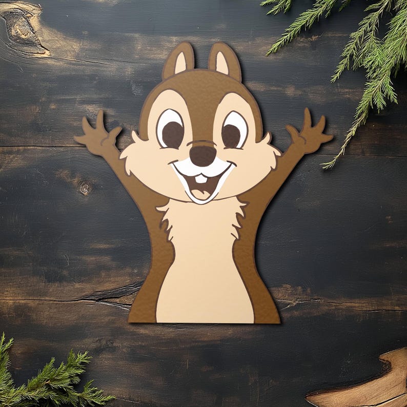 Chip 'n' Dale Peeker Peeking Peekaboo Sticker, Car Decals Laptop Bumper ...